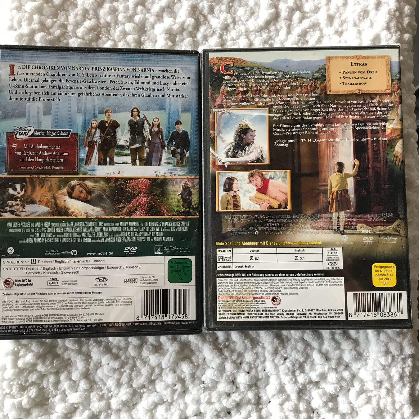 Narnia DVD Set: Prinz Kaspian & König, top Zustand! (Gebraucht) in ...