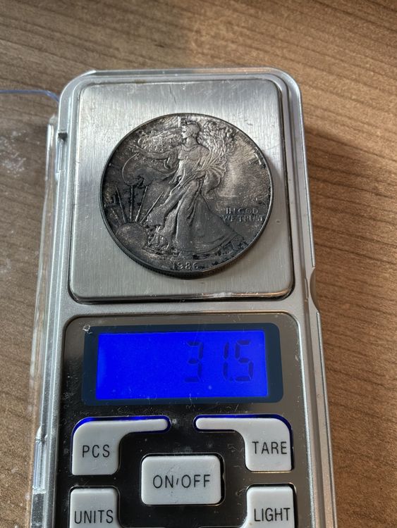 1 SILBER UNZE 🇺🇸 DOLLAR JG 1986 (Gebraucht) in Locarno für CHF 69 – mit ...