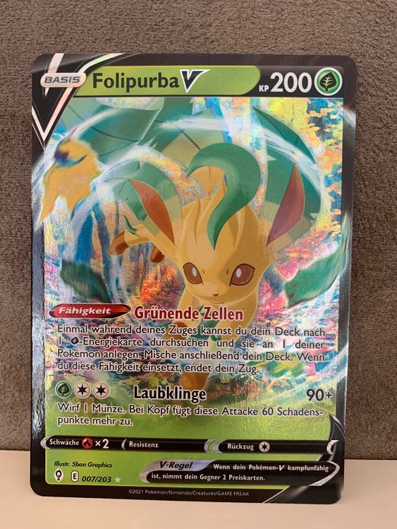 Folipurba V DE Drachenwandel Pokemon 007/203 | Kaufen auf Ricardo