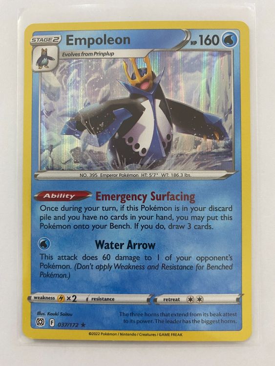 Pokemon Empoleon 037/172 Holo Brilliant Stars EN | Kaufen auf Ricardo