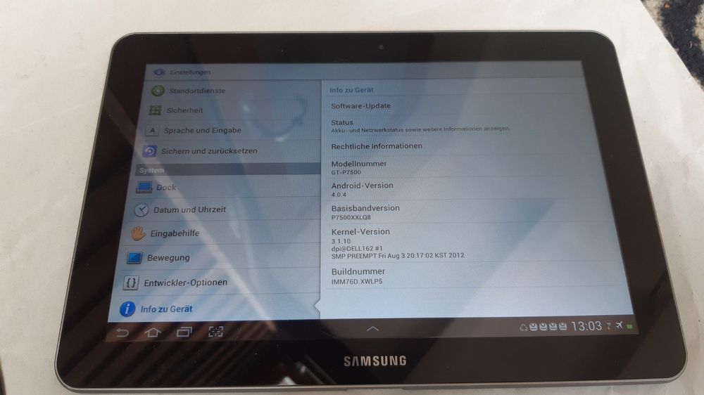 Samsung Tablett Tab 10.1 G3 (GT-P7500) | Kaufen auf Ricardo