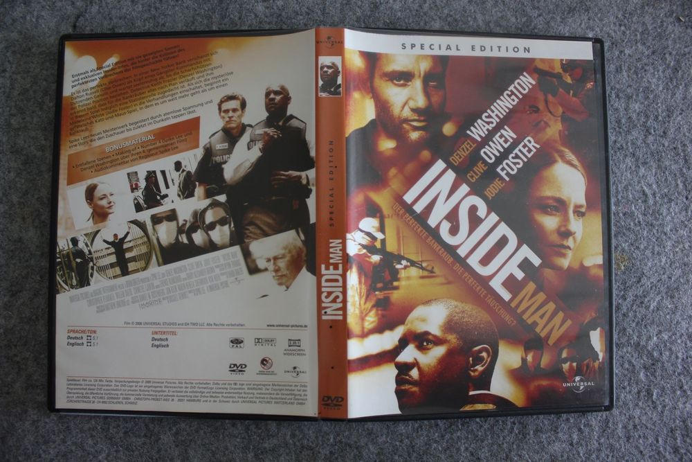 Inside Man [Special Edition] (DVD) ( 553 ) (Gebraucht) in Geroldswil ...
