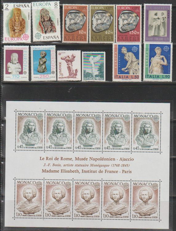 Timbres Monaco Napoléon Le Roi de Rome 1974 (Neu und originalverpackt ...