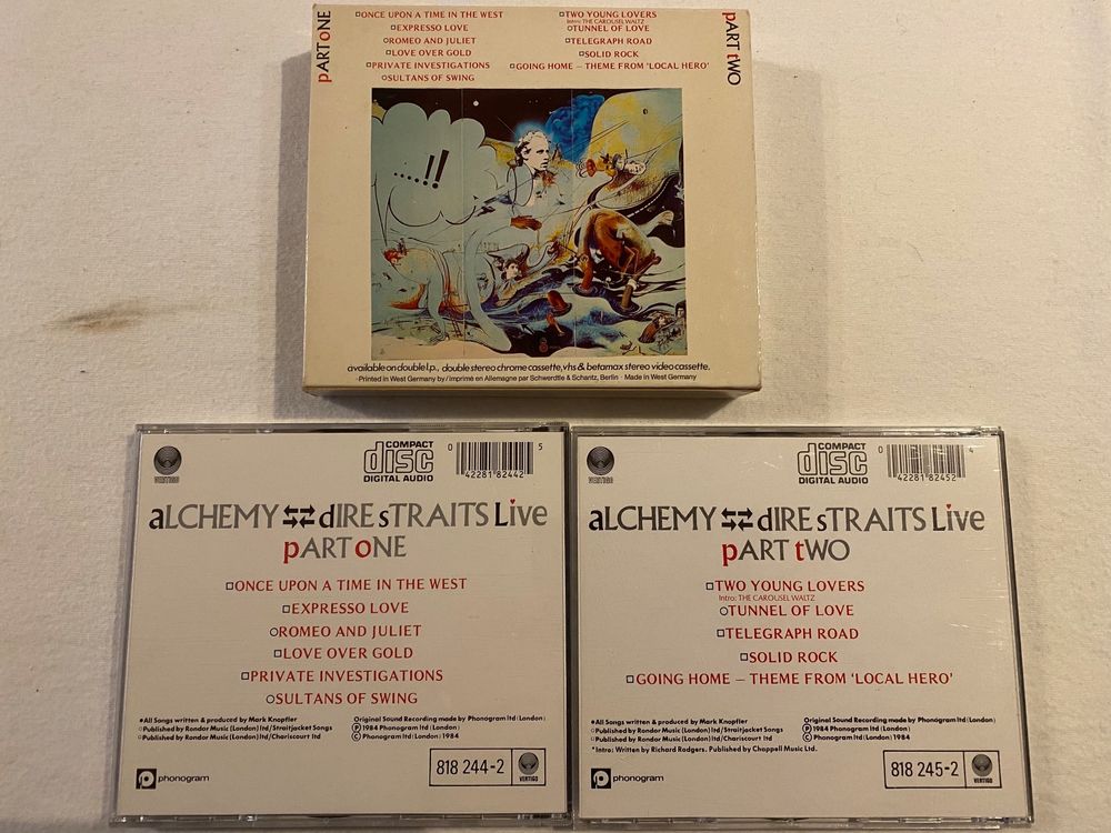 Dire Straits - Alchemy (Part one & two LIVE) (Gebraucht) in Duggingen ...