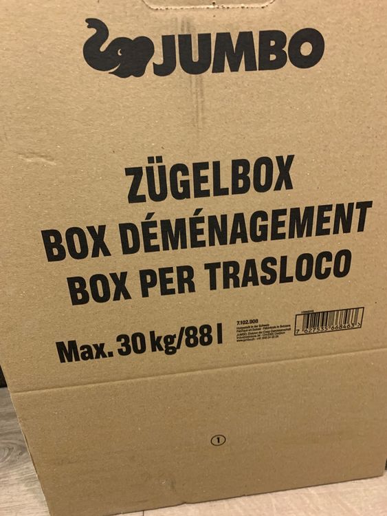 10 x Jumbo Umzugskartons Karton Schachtel 60cm x 40cm x 40cm (Neu ...