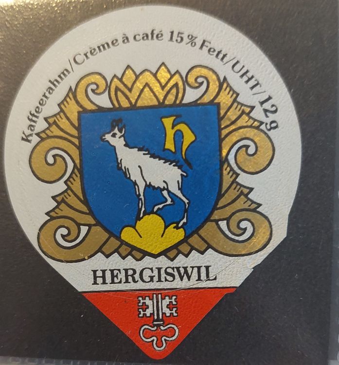 Kaffeerahmdeckeli Wappen Hergiswil (Gebraucht) in Rothenburg für CHF 2 – mit Lieferung auf ...