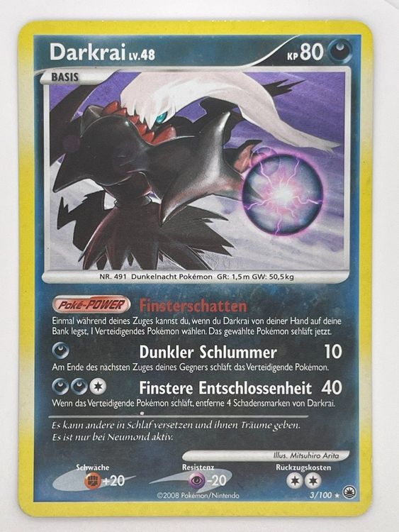 Darkrai 3/100 Holo Rare Pokémon Majestic Dawn (Neu (gemäss Beschreibung)) in Uster für CHF 8 ...