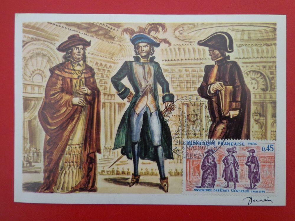 Maximumkarte MK 1971 Frankreich/ HISTOIRE, ETATS GENERAUX (Neuf (Voir ...