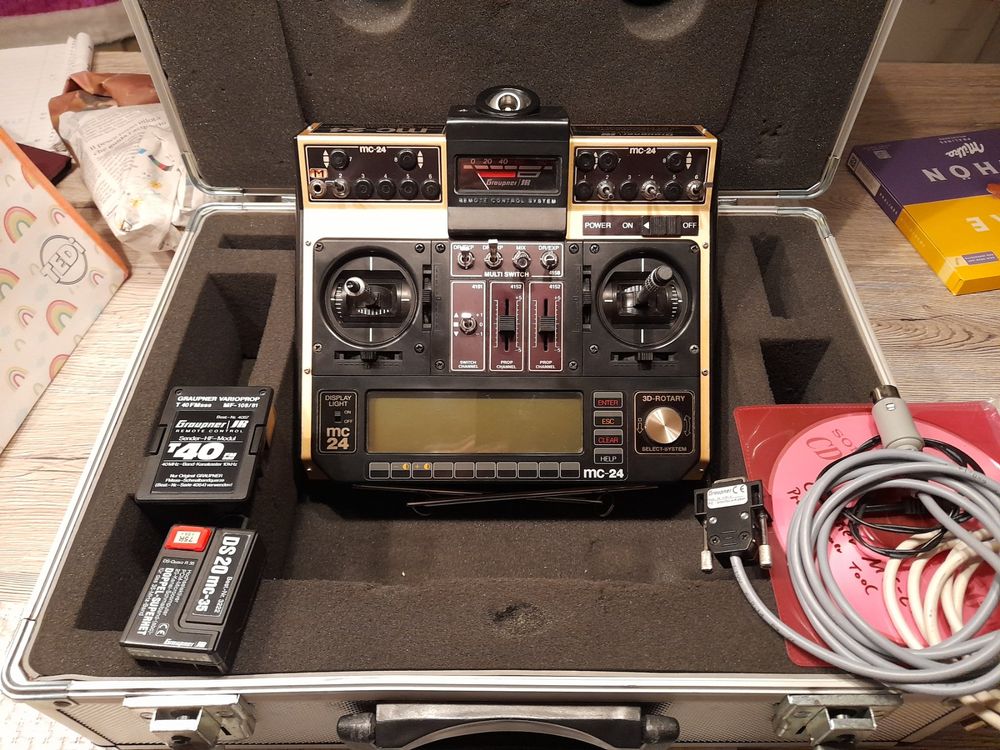 Graupner MC 24 Gold Edition mit 35 und 40 Mhz Modul Koffer (Gebraucht ...