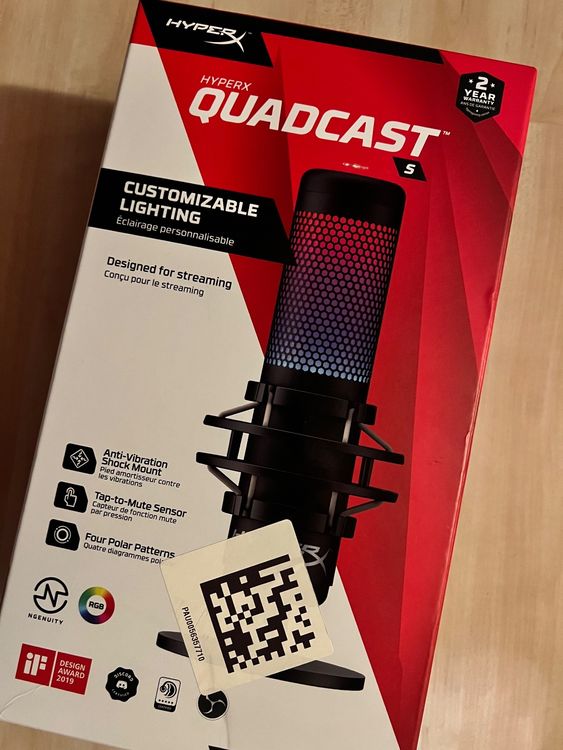 HyperX QuadCast S USB-Mikrofon (Neu und originalverpackt) in Gossau ZH für CHF 81 – mit ...