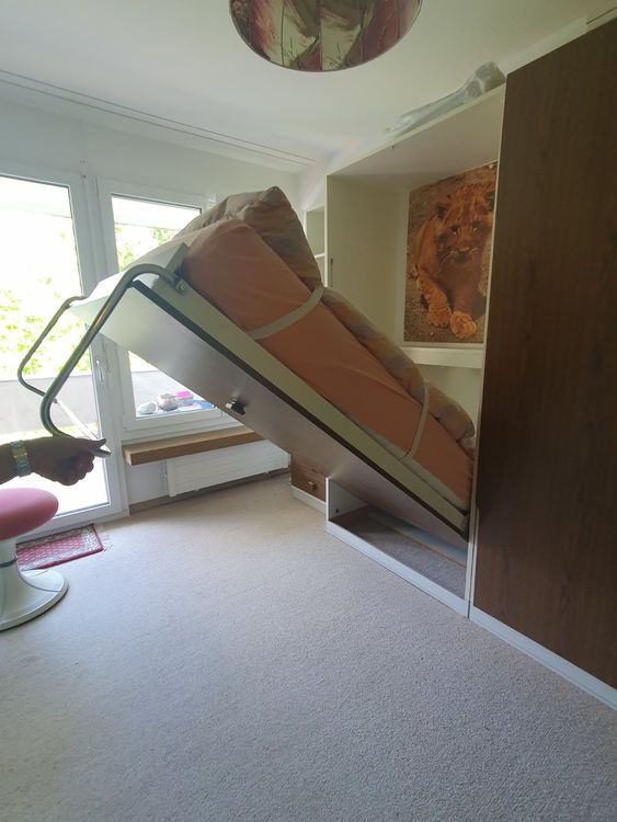 1 Schrankbett / Klappbett mit Regal (Gebraucht) in Untervaz für CHF 20 – nur Abholung auf ...