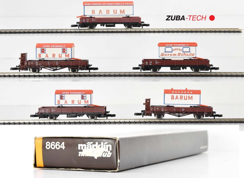 Märklin Mini Club 8664 Zirkus Zug DB Spur Z GS mit OVP (Gebraucht) in ...