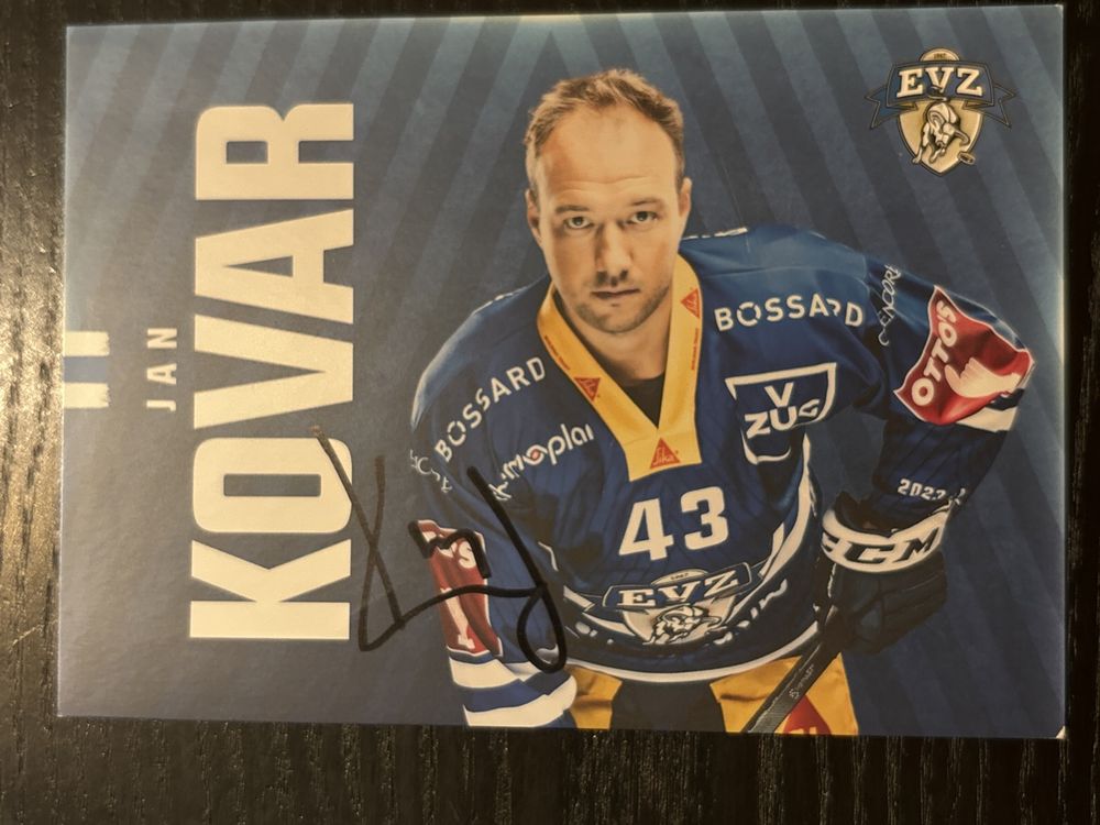 EVZ Autogrammkarte Jan Kovar signiert 2022/23 Top Zustand (Gebraucht ...