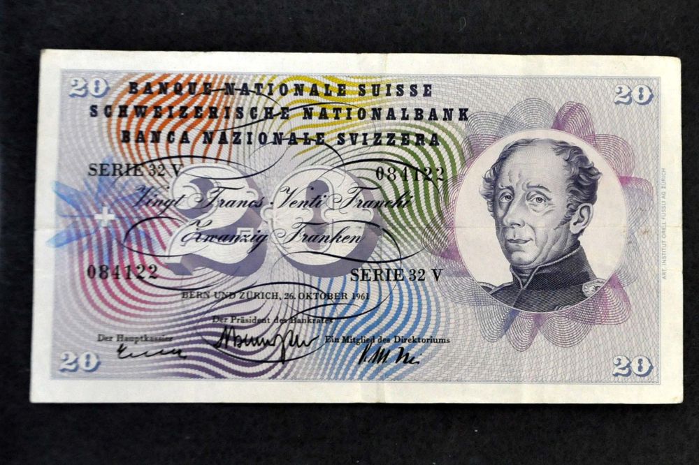 Banknote 20 Franken Schweiz | Kaufen auf Ricardo