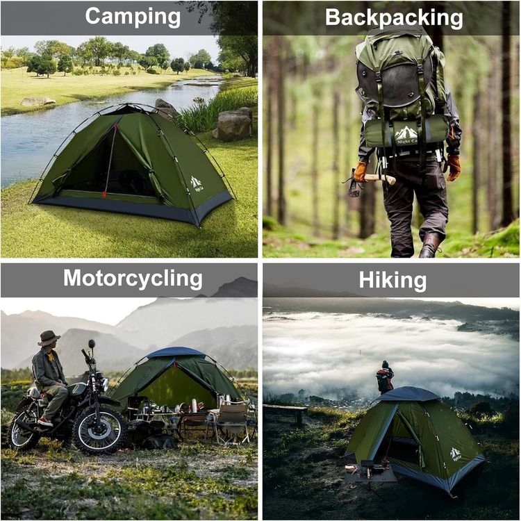 Zelt 1 Person Camping Wasserdicht 3-4 Saison Ultraleicht (Neu und ...