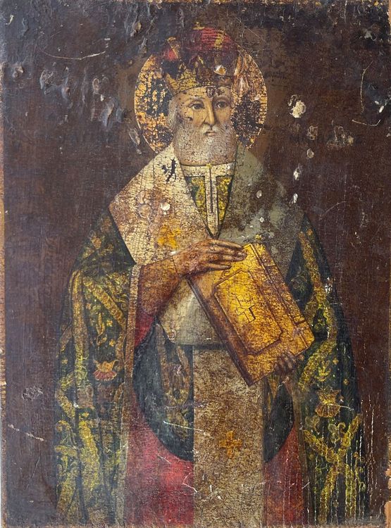 Antike Russische Ikone Gemälde (Gebraucht) in Root für CHF 750 – mit Lieferung auf Ricardo kaufen