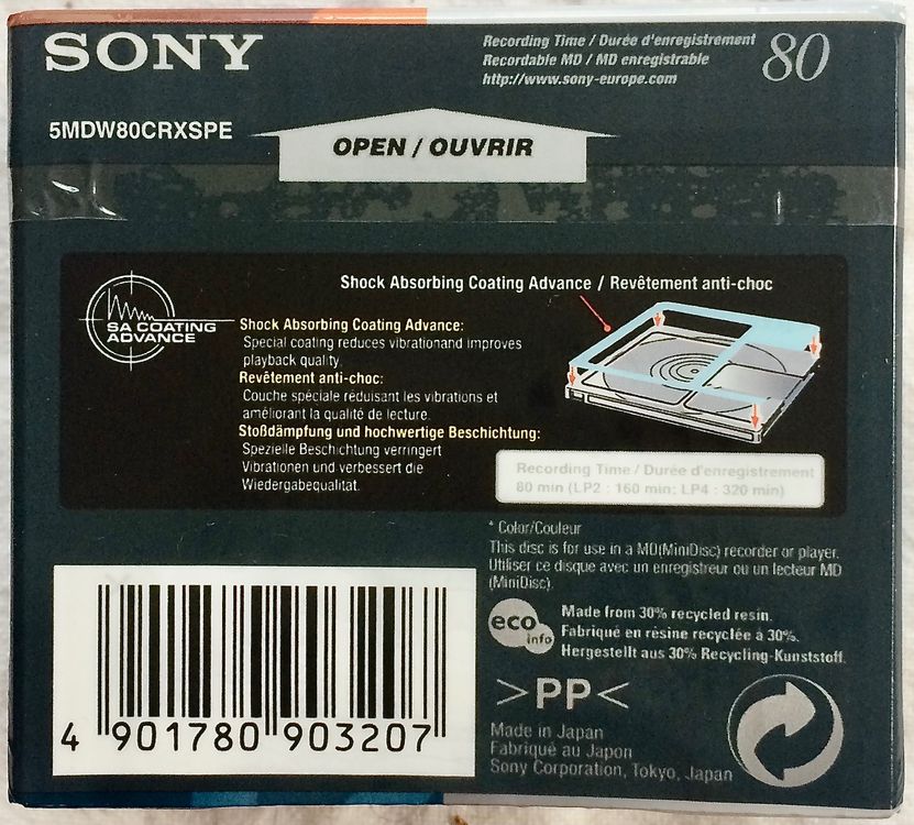 5 Minidiscs Sony MD 80 NEU / OVP | Kaufen auf Ricardo