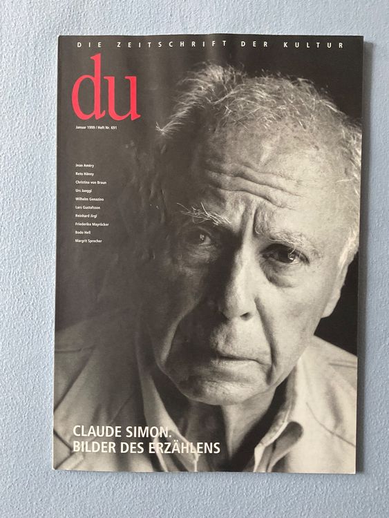 Du-Heft 691, 1/1999; Claude Simon. Bilder des Erzählens (Gebraucht) in Zürich für CHF 4 – mit ...