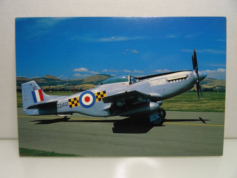 Mustang P-51D Postkarte RNZAF Neuseeland 10 x14.5 cm (Gebraucht) in ...