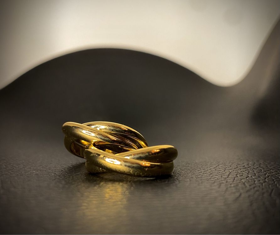 Goldene Statement Ohrringe, Hingucker, 21karat v. (Neu und originalverpackt) in Hemmental für ...