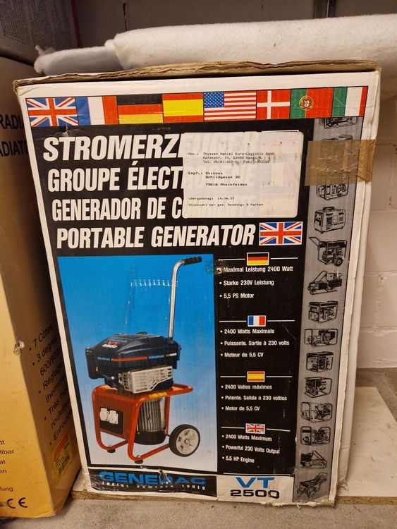 Stromerzeuger / Generator "GENERAC VT 2500" (Gebraucht) in Buttwil für ...