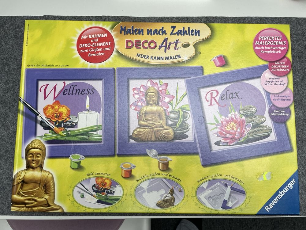 Deco Art Malen nach Zahlen und Gips, Buddha (Neu (gemäss Beschreibung)) in Sirnach für CHF 1 ...