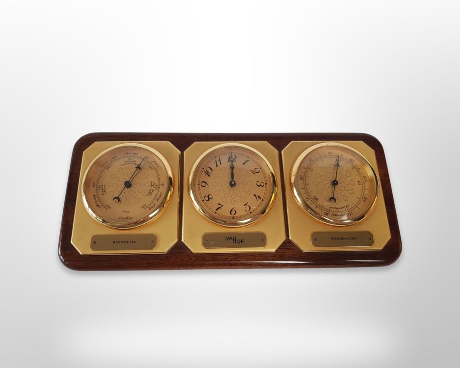 IMHOF Wetterstation (Barometer, Temperatur, Uhrzeit) | Kaufen auf Ricardo