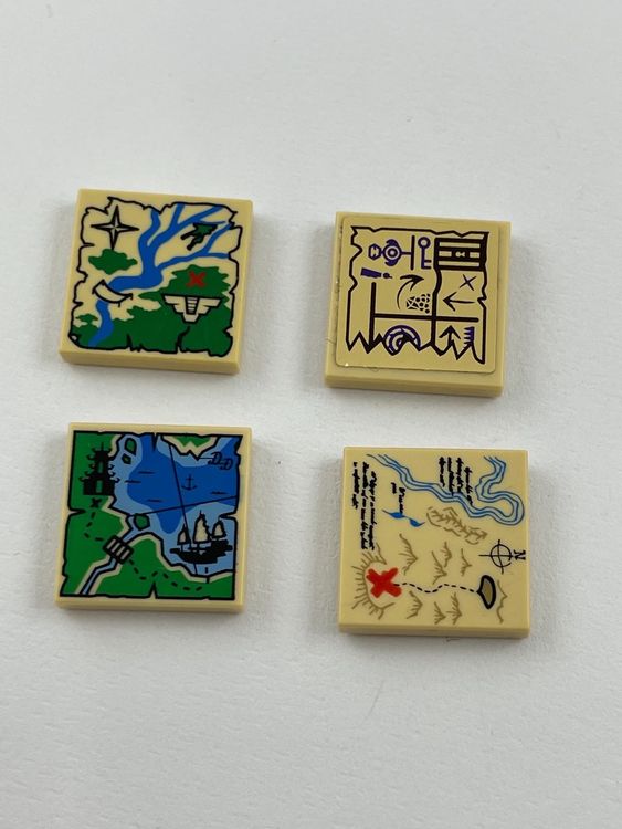 Lego Schatz Karten 3068bpb0148, 3068bpb0161 Treasure Map (Gebraucht) in ...