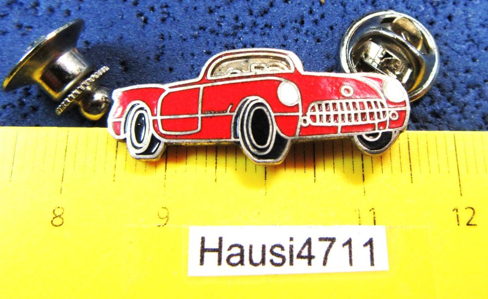 AUTO-PIN CHEVY CORVETTE CABRIO ROT ENAMEL MIT SECURITY-CLIP | Kaufen ...