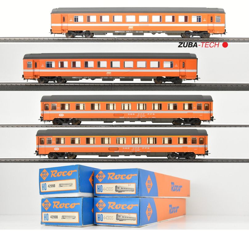 Roco 4x Eurofima Personenwagen SBB/SNCF, H0 WS mit OVP | Kaufen auf Ricardo