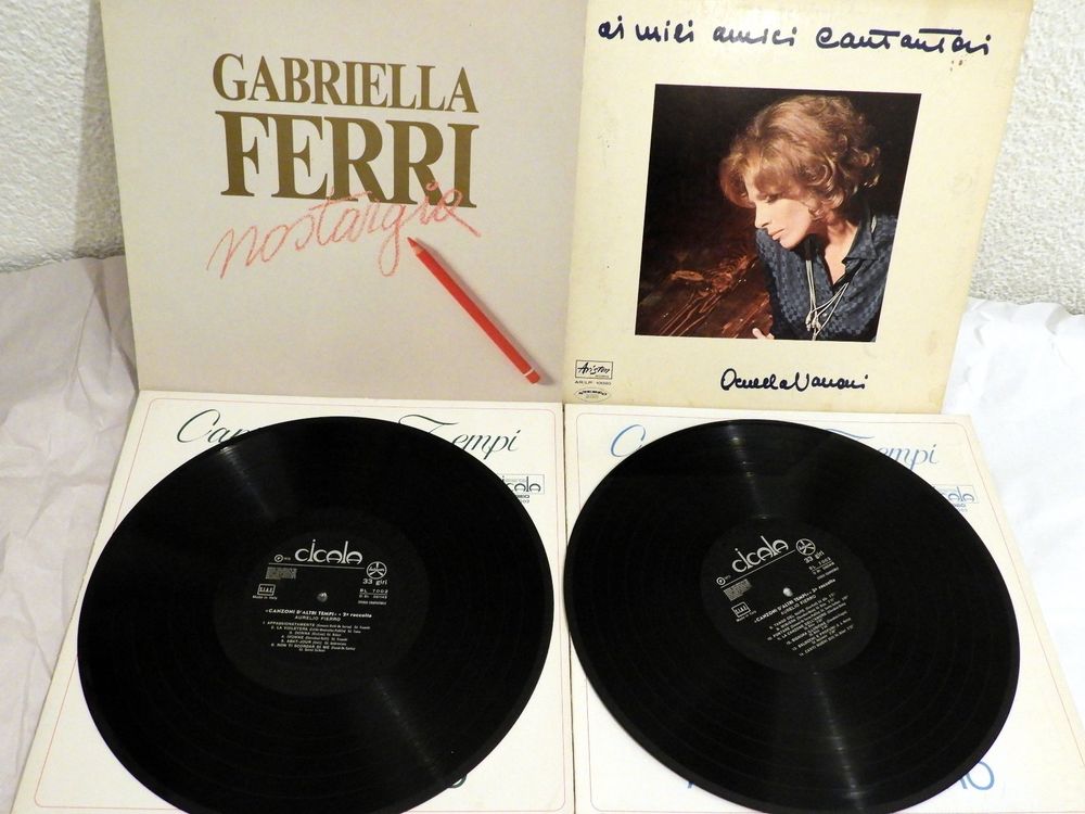 4 Italien LPs Aurelio Fierro,Gabriella Ferri, Ornella Vanoni (Gebraucht) in Chur für CHF 15 ...