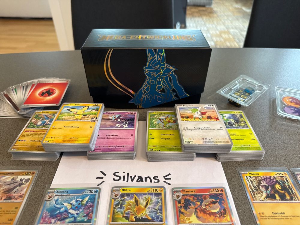 Pokemon 384 Karte XXL Set Deutsche Sammlung glänzende Karten (Neu ...