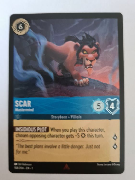 Lorcana, Scar - Mastermind, FOIL, 158 (Neu (gemäss Beschreibung)) in ...