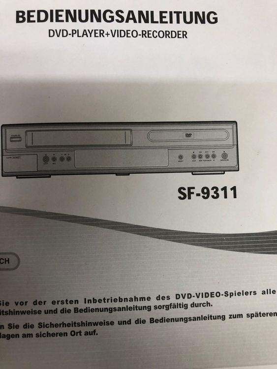 Combo Gerät VHS/DVD Daevoo SF-9311 (Gebraucht) in Grellingen für CHF 84 – mit Lieferung auf ...