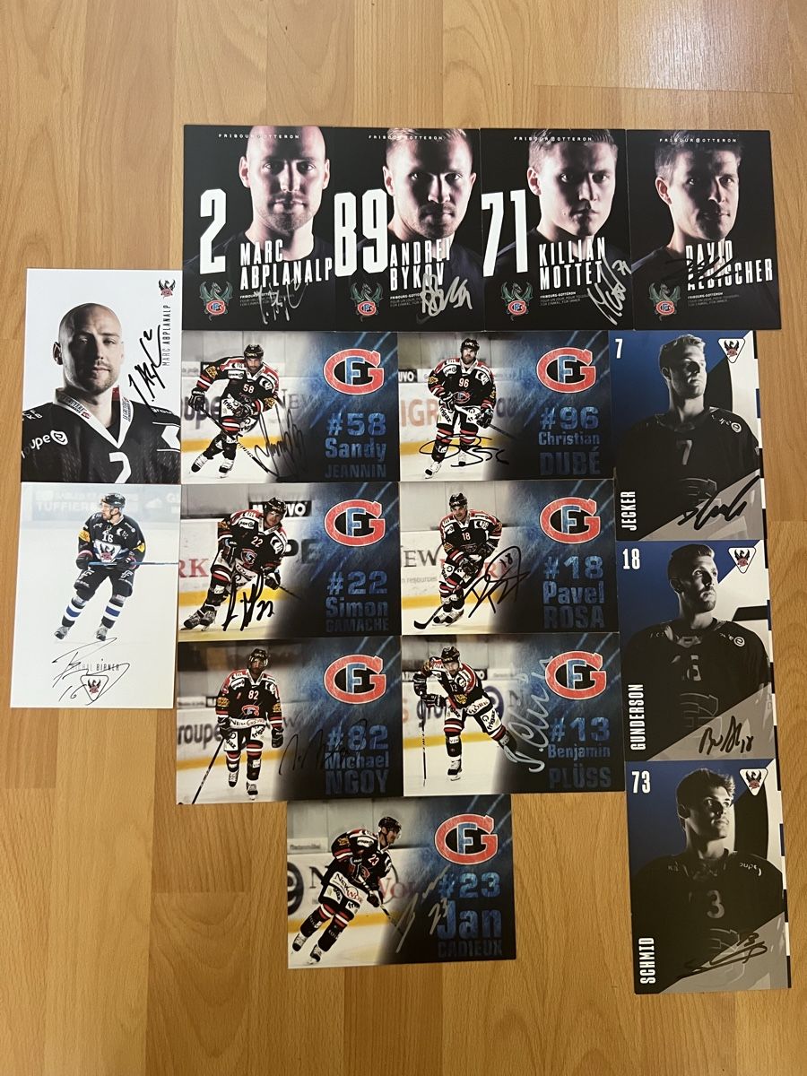Cartes autographe Gottéron (D'occasion) à Bulle pour CHF 15 – avec ...