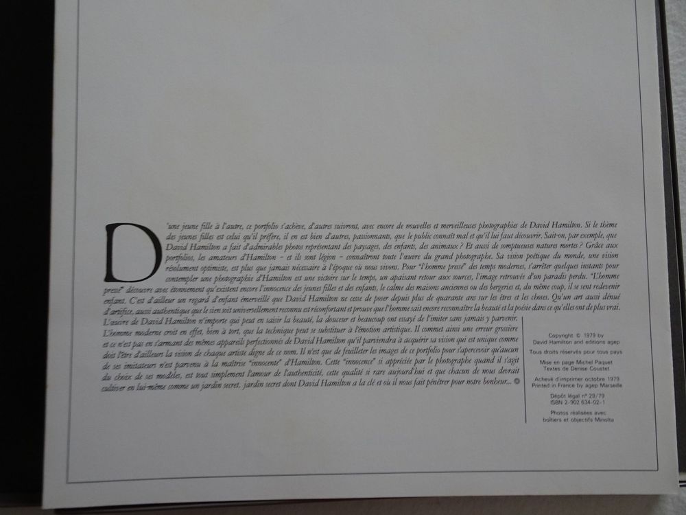 David Hamilton "FILLES-FLEURS" Portfolio 1979 Aktfotografie (Gebraucht ...
