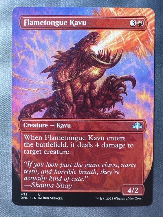 Flametongue Kavu Variant 432 Dominaria Remastered (Neu (gemäss ...