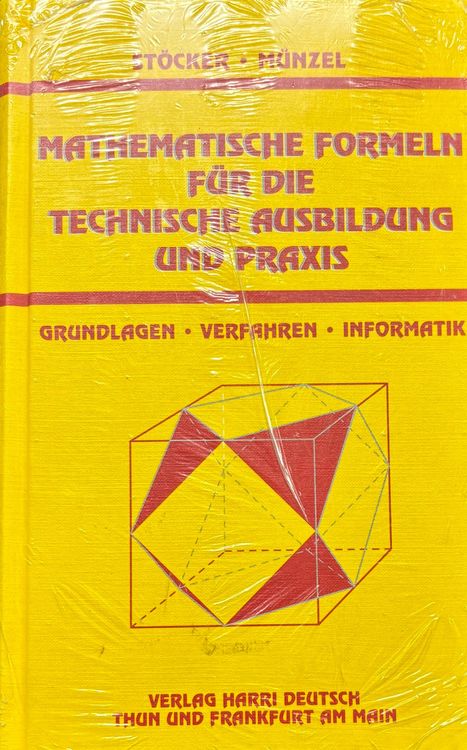 Mathematische Formeln für die technische (Neu und originalverpackt) in ...