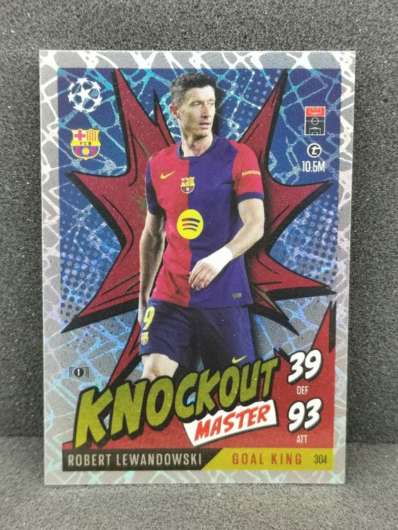 Match attax 2024/25 Extra Robert Lewandowski Knockout Master (Gebraucht ...