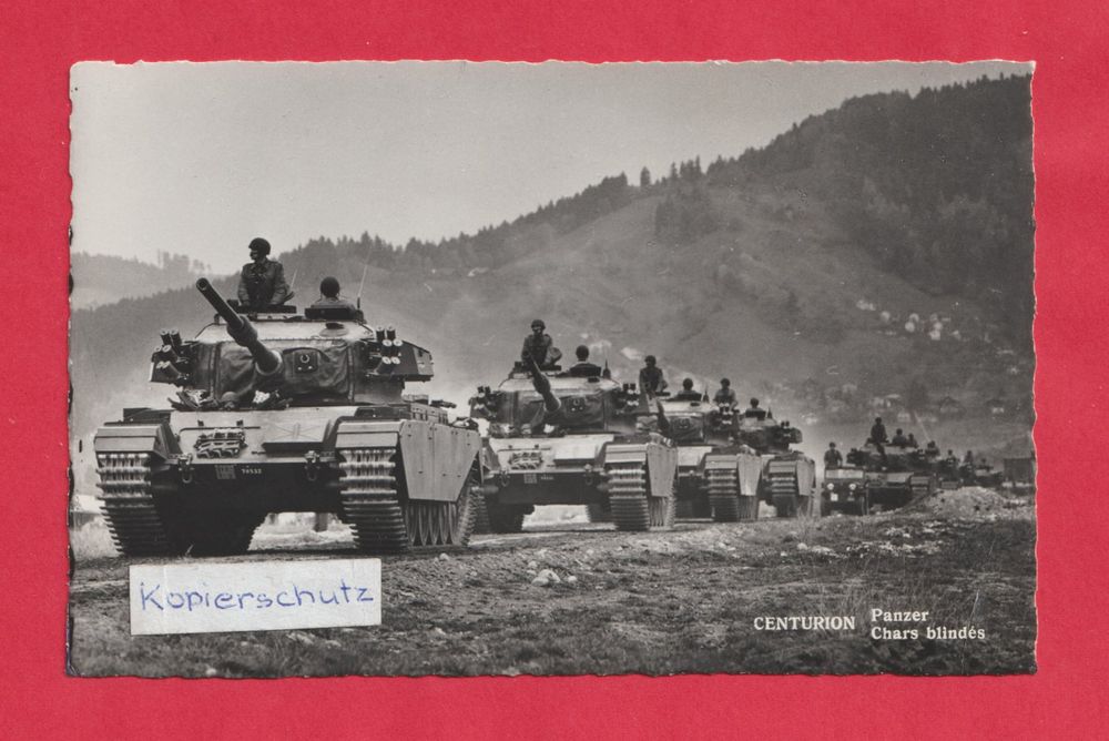 Ansichtskarte Militär Schweiz Armee Centurion Panzer (Gebraucht) in Zürich für CHF 20.5 – mit ...