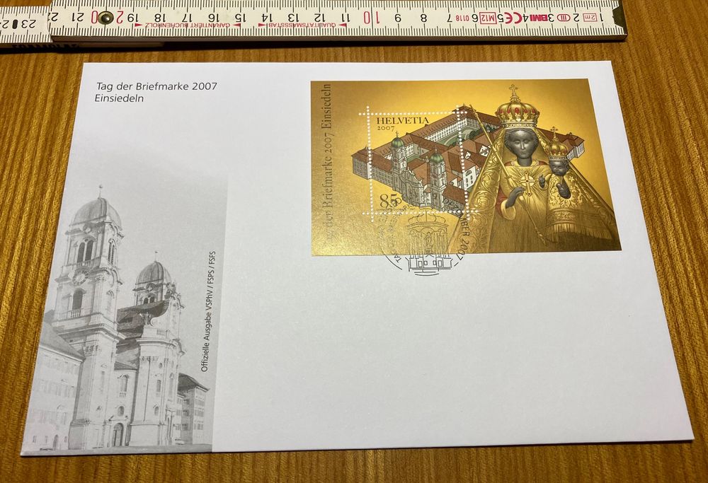 FDC Sonderblock EINSIEDELN Tag der Briefmarke 2007 | Kaufen auf Ricardo