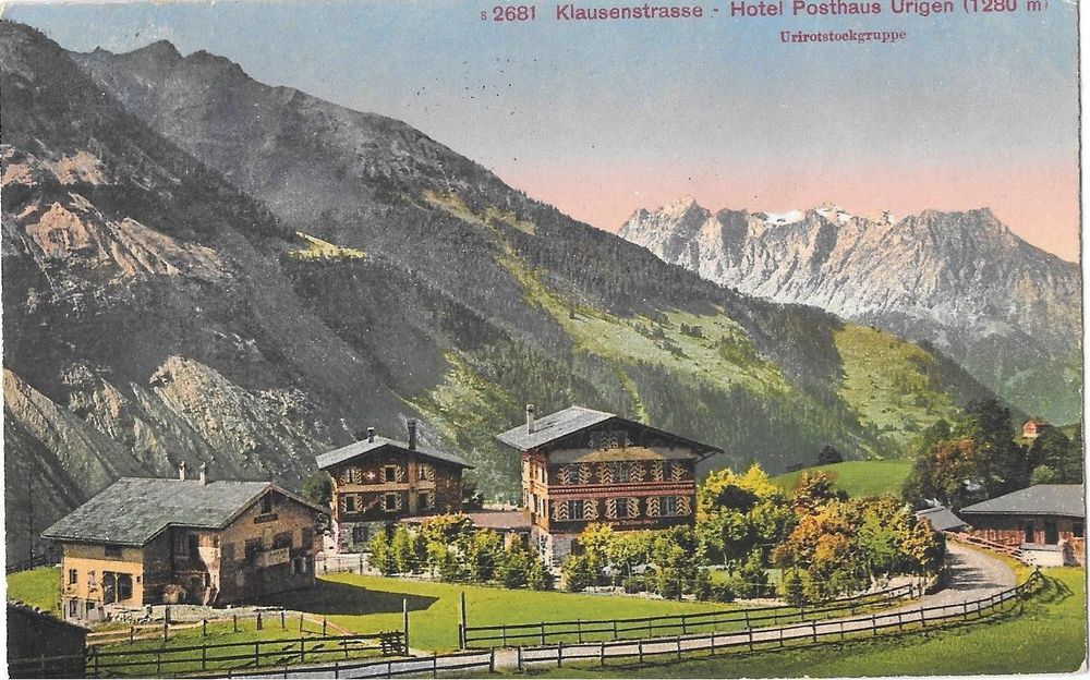 Hotel Posthaus Urigen Klausenstrasse mit Hotelstempel | Kaufen auf Ricardo