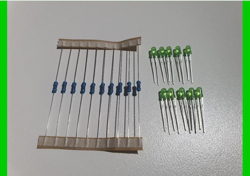 10x LED mit Wid. 3mm Grün eingefärbt (Neu und originalverpackt) in Lyss für CHF 3 – mit ...