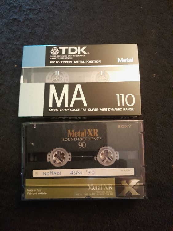 TDK MA 110 & Sony Metal-XR 90 Metal-Kassetten (Neu (gemäss Beschreibung ...