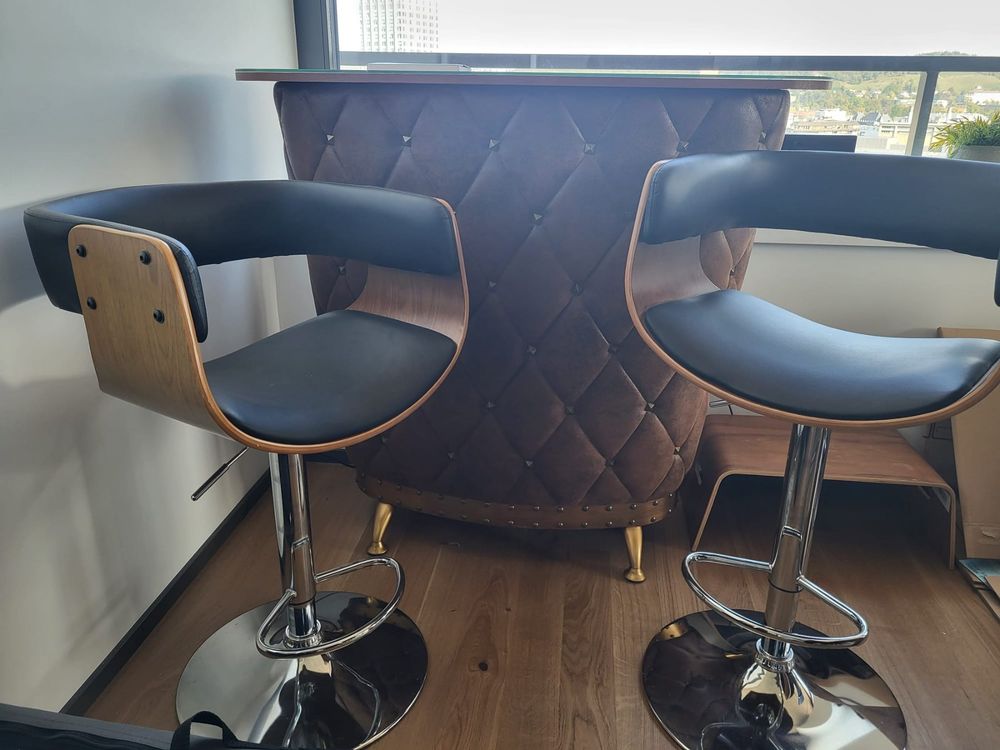 Kare Bar Rocky Vintage mit zwei Barhocker Manhattan Wood (Gebraucht) in ...