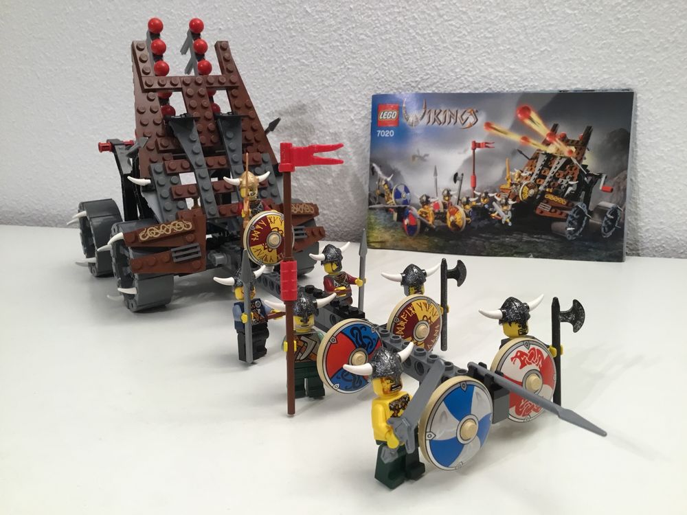 Lego Vikings Army of Vikings with Heavy Artillery Wagon 7020 (Gebraucht ...