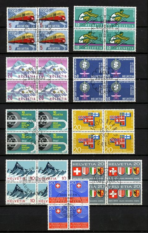 5 AUSGABEN VIERERBLOCKS ET LUXUS AB 1962 | Kaufen auf Ricardo