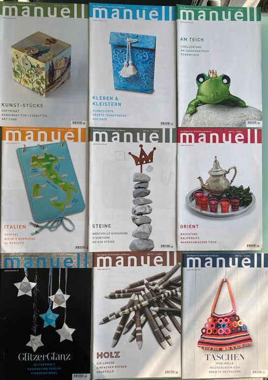 Manuell: Das Magazin für Textilarbeit und Werken (Gebraucht) in Unterterzen für CHF 14 – mit ...