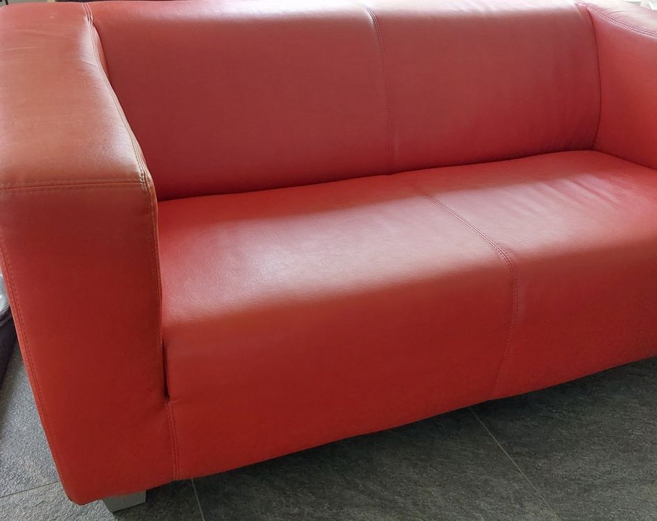 2er Sofa rot (Gebraucht) in Rüegsauschachen für CHF 25 – nur Abholung auf Ricardo kaufen