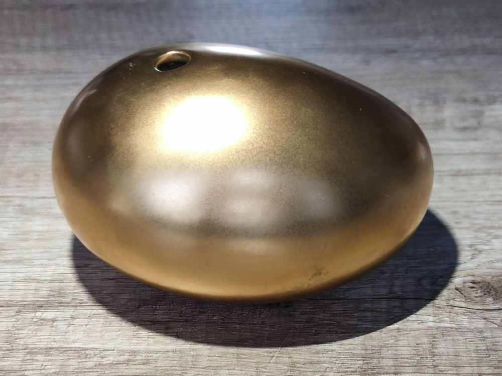 Natuzzi Gold 24K Dekoration Stifthalter Vase Goldei (Gebraucht) in ...